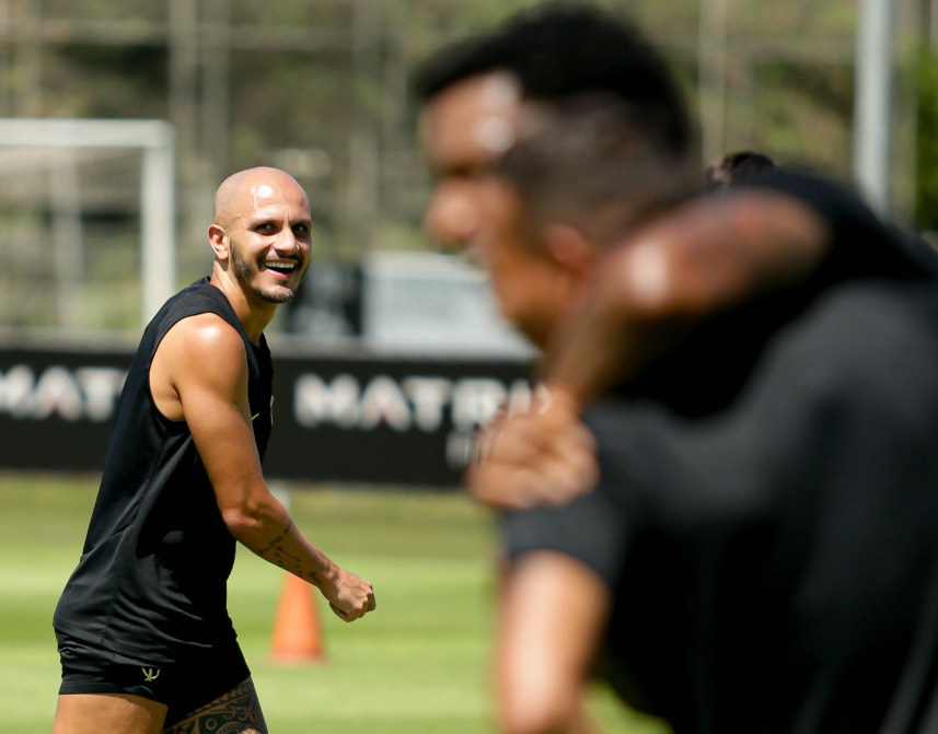 Veja fotos do último treino do Corinthians antes de enfrentar o Santo