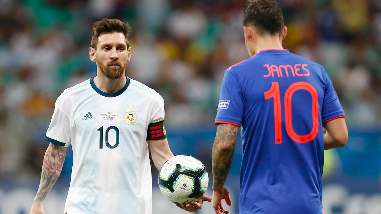 Messi x James: Duelo de camisas 10 na final da Copa América - Gazeta ...