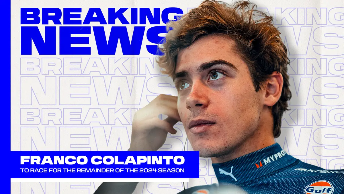 Williams anuncia Franco Colapinto como novo piloto até o fim da ...
