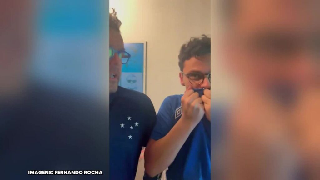 Fernando Rocha celebra classificação do Cruzeiro contra o Boca Juniors ...