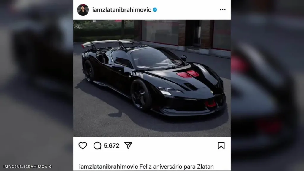 Ibrahimovic se presenteia com Ferrari avaliada em 5 milhões de reais em ...