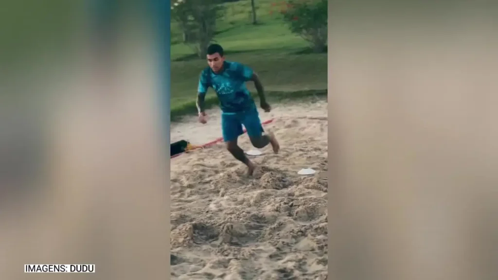 Foco em 2025! Dudu mostra treino antes de apresentação no Cruzeiro ...