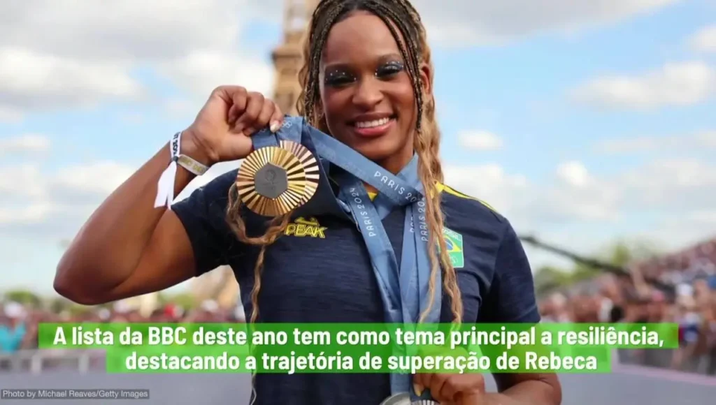 Rebeca Andrade é eleita uma das 100 mulheres mais influentes do ano ...