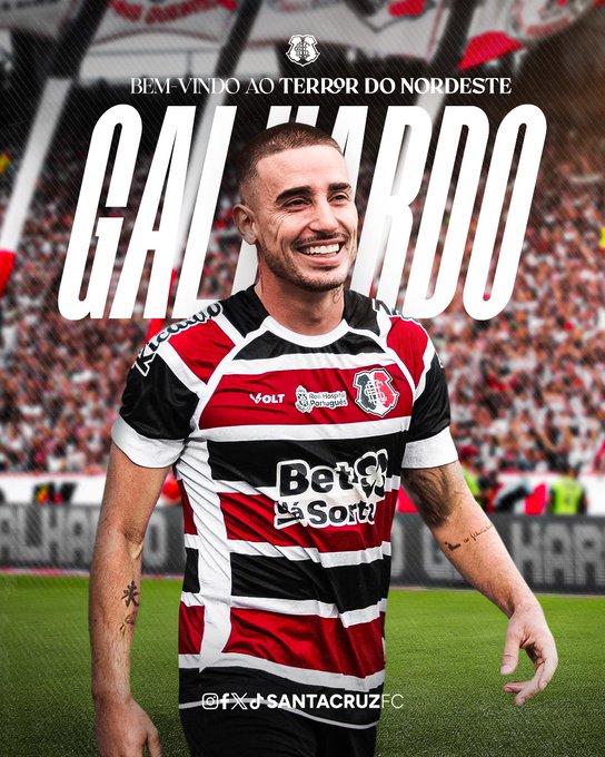 Thiago Galhardo é anunciado pelo Santa Cruz e vai jogar a Série D em 2025 - Gazeta Esportiva