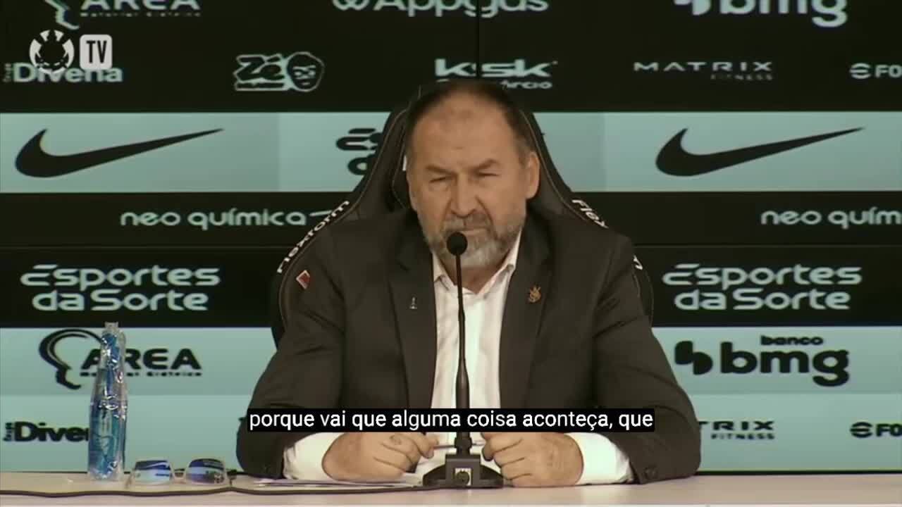 Presidente do Corinthians fala sobre o aumento da dívida e pagamentos ...