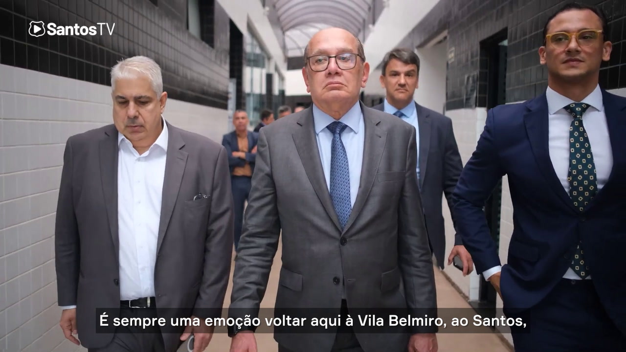 GIlmar Mendes, ministro do STF, visita CT Rei Pelé - Gazeta Esportiva