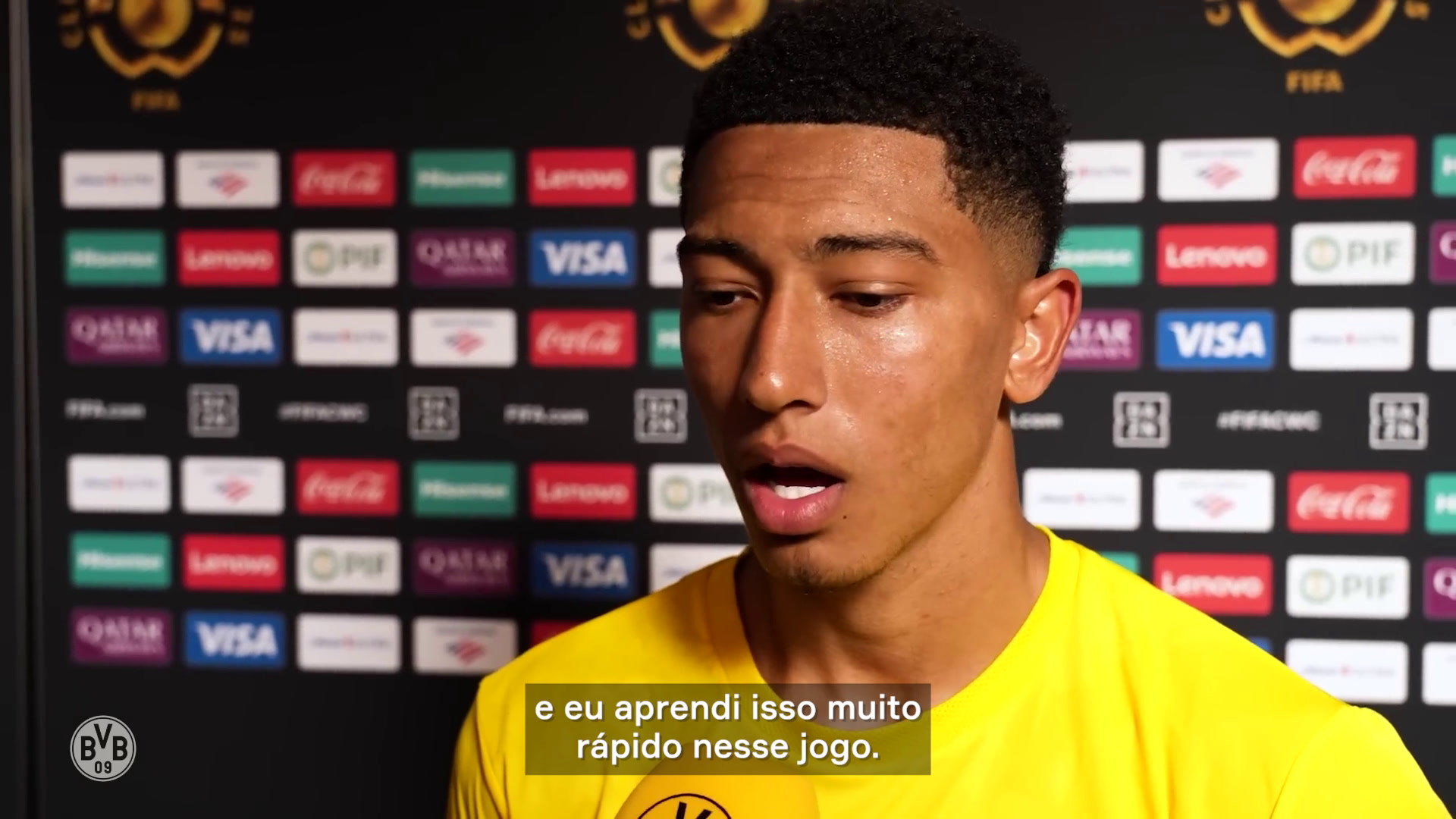 Jobe Bellingham celebra primeiro gol pelo Borussia Dortmund - Gazeta ...