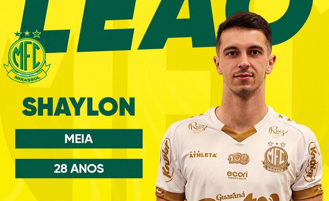 Mirassol anuncia a contratação do meia Shaylon, ex-São Paulo - Gazeta ...