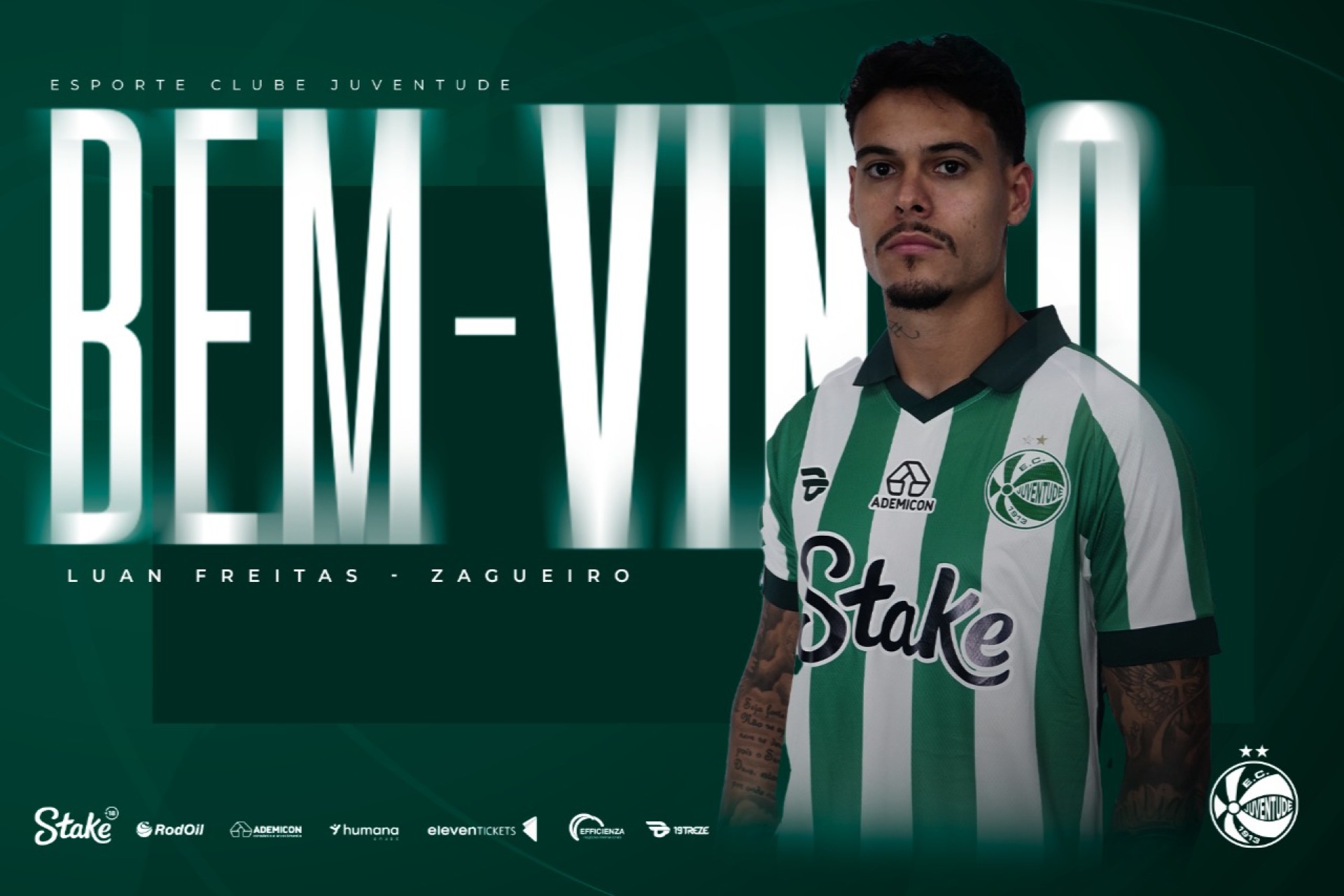 Emprestado pelo Fluminense, Luan Freitas chega ao Juventude