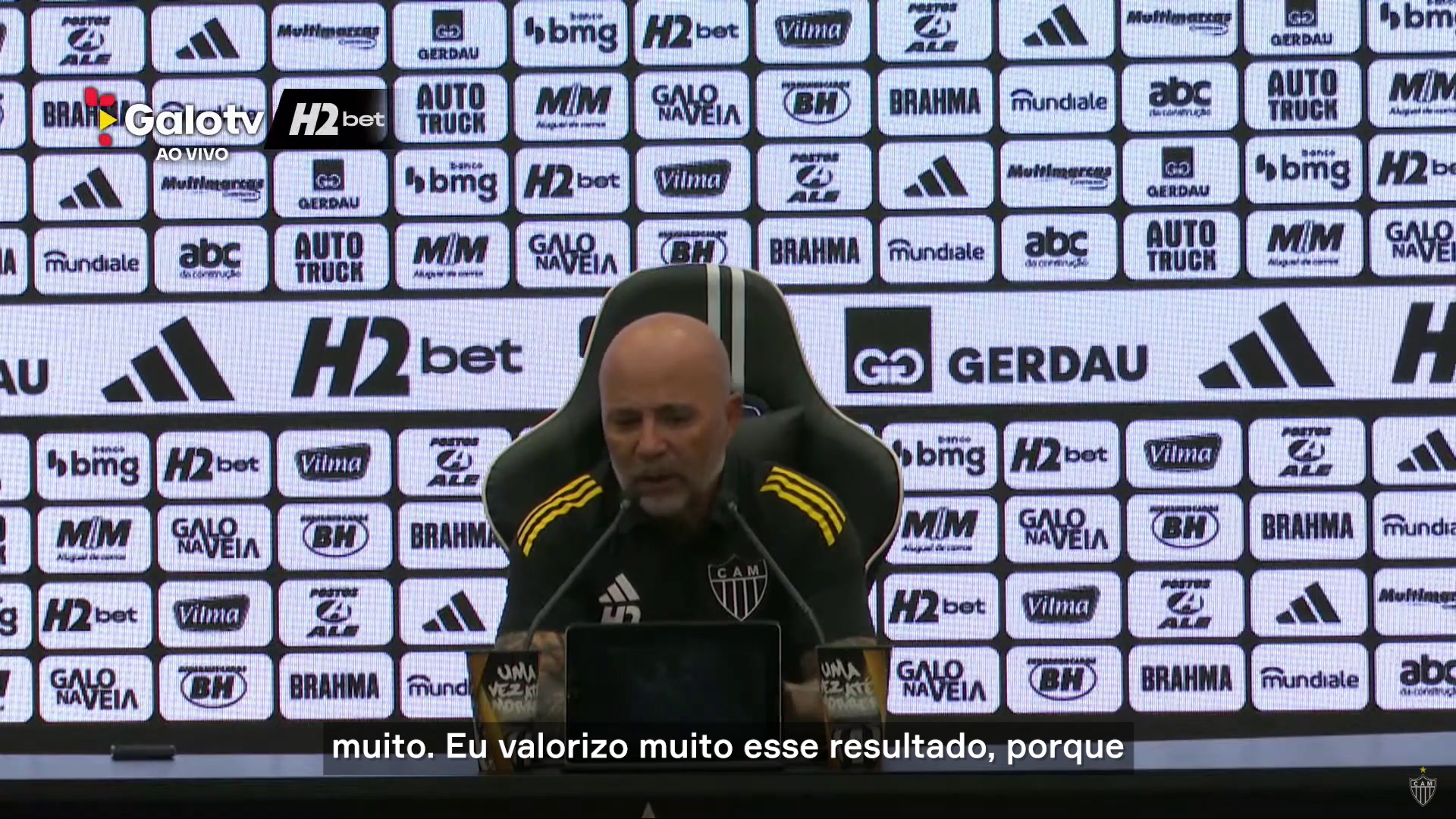 Treinador do Atlético, Sampaoli diz que 'desespero' no jogo favoreceu ...