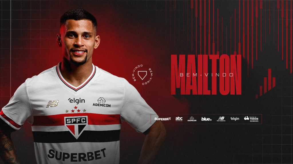 São Paulo anuncia a contratação do lateral direito Mailton - Gazeta ...