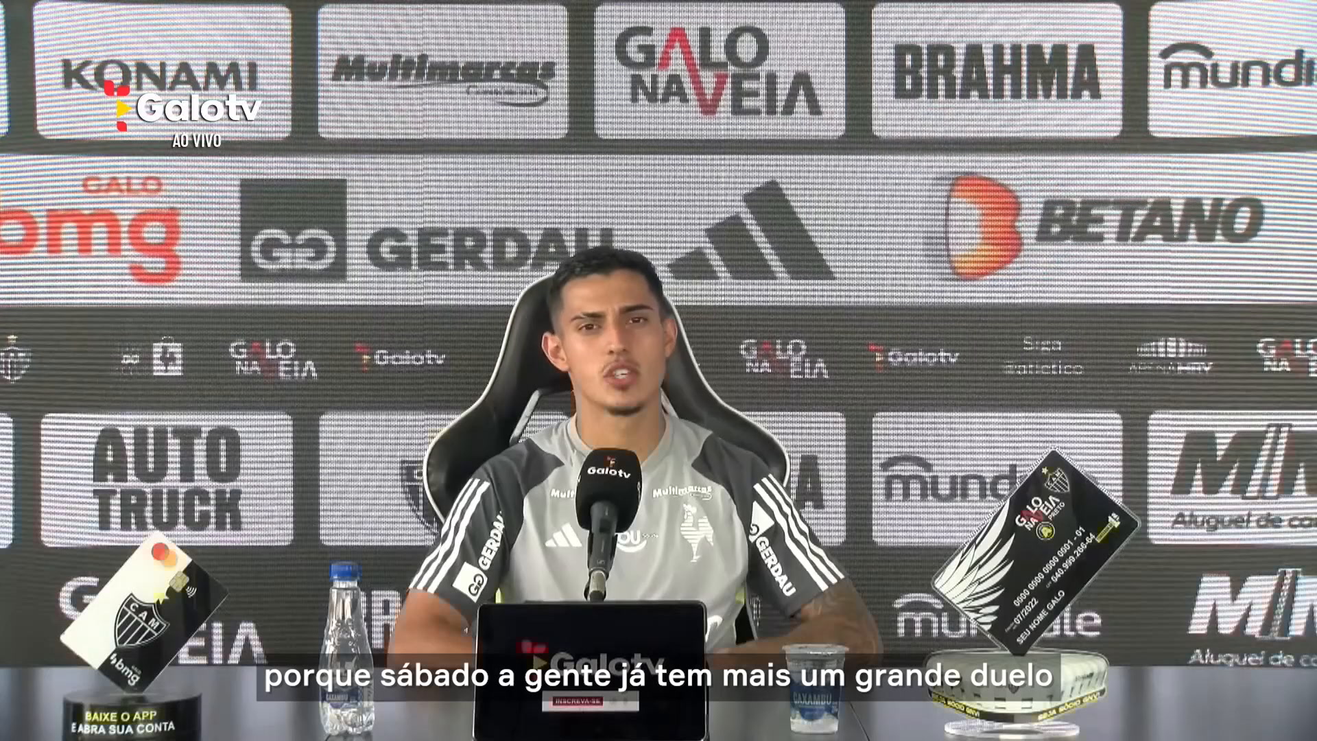 Cadu fala em momento especial após primeiro gol pelo Atlético-MG e ...