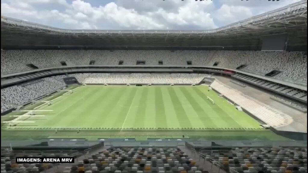 Arena MRV passa por testes finais dos 550 metros de ring leds - Vídeos ...