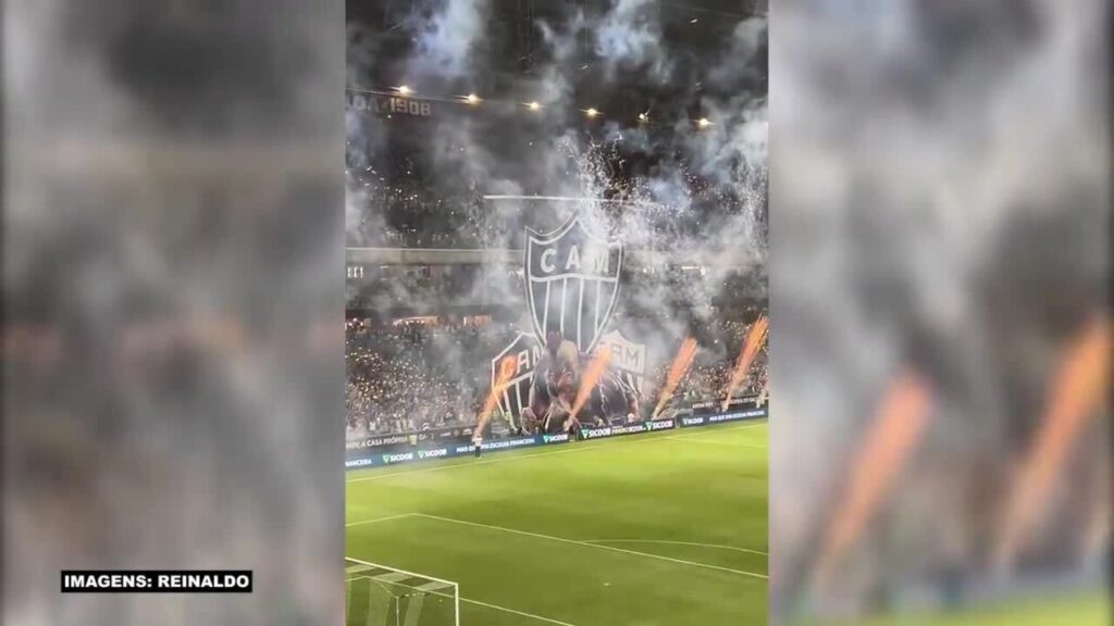 Ídolo do Atlético, Reinaldo registra festa do Galo com mosaico antes do ...