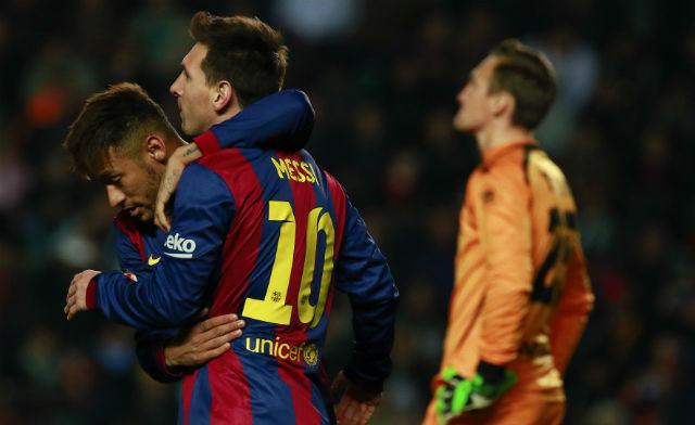 Após atuação de gala, Neymar vê Messi como "ídolo" e vibra com parceria ...