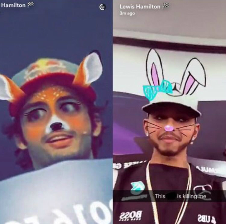 Hamilton se explica após uso do Snapchat durante coletiva em Suzuka ...