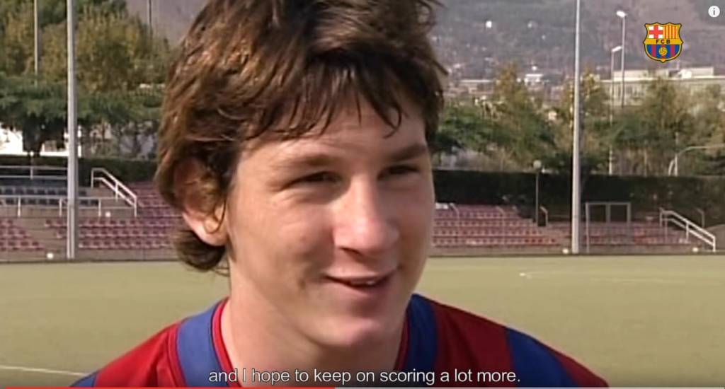 Veja vídeo de Messi nas categorias de base do Barcelona - Vídeos ...