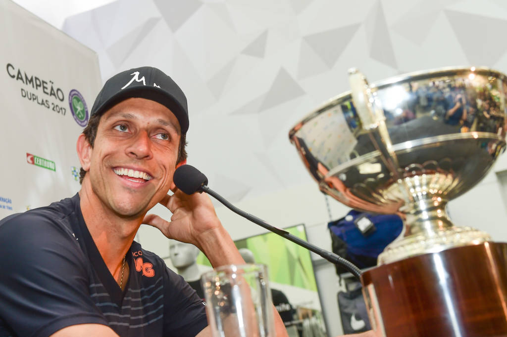 Coletiva do tenista brasileiro Marcelo Melo: veja fotos - Gazeta Esportiva