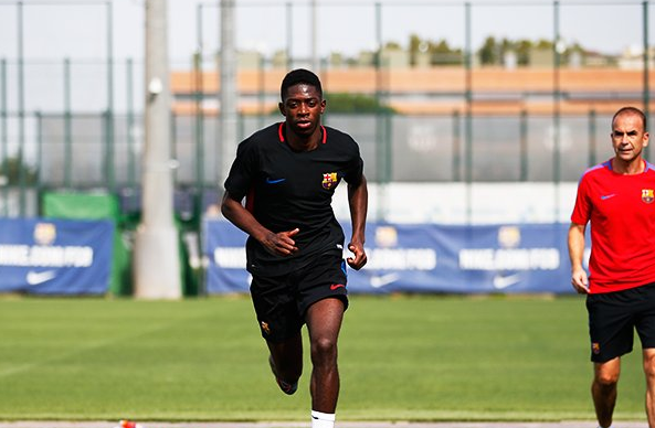 Dembele faz primeiro treino com a camisa do Barcelona - Gazeta Esportiva