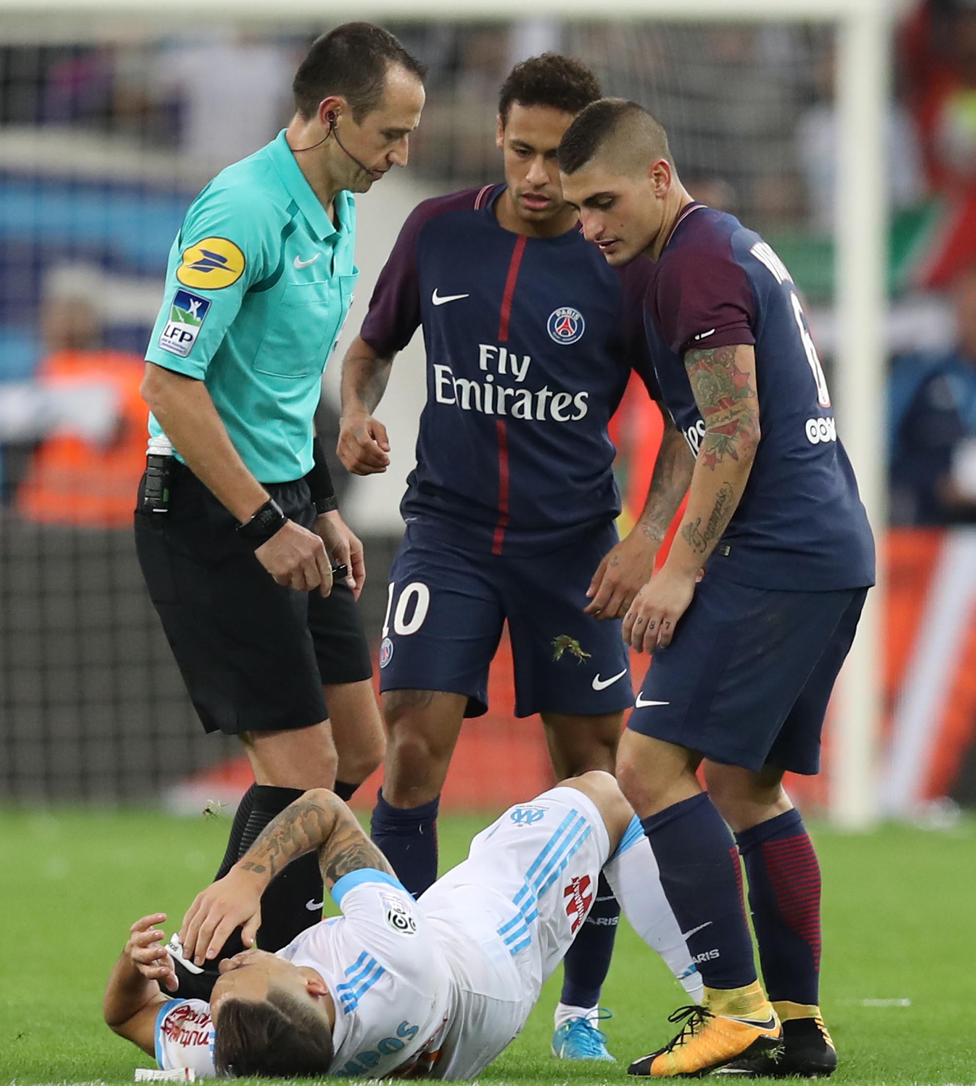 Neymar é expulso contra o Olympique de Marselha: veja fotos - Gazeta ...