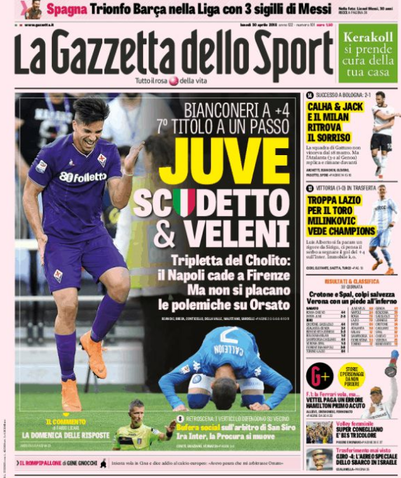 Barça campeão e Campeonato Italiano são destaques; veja capas - Gazeta ...