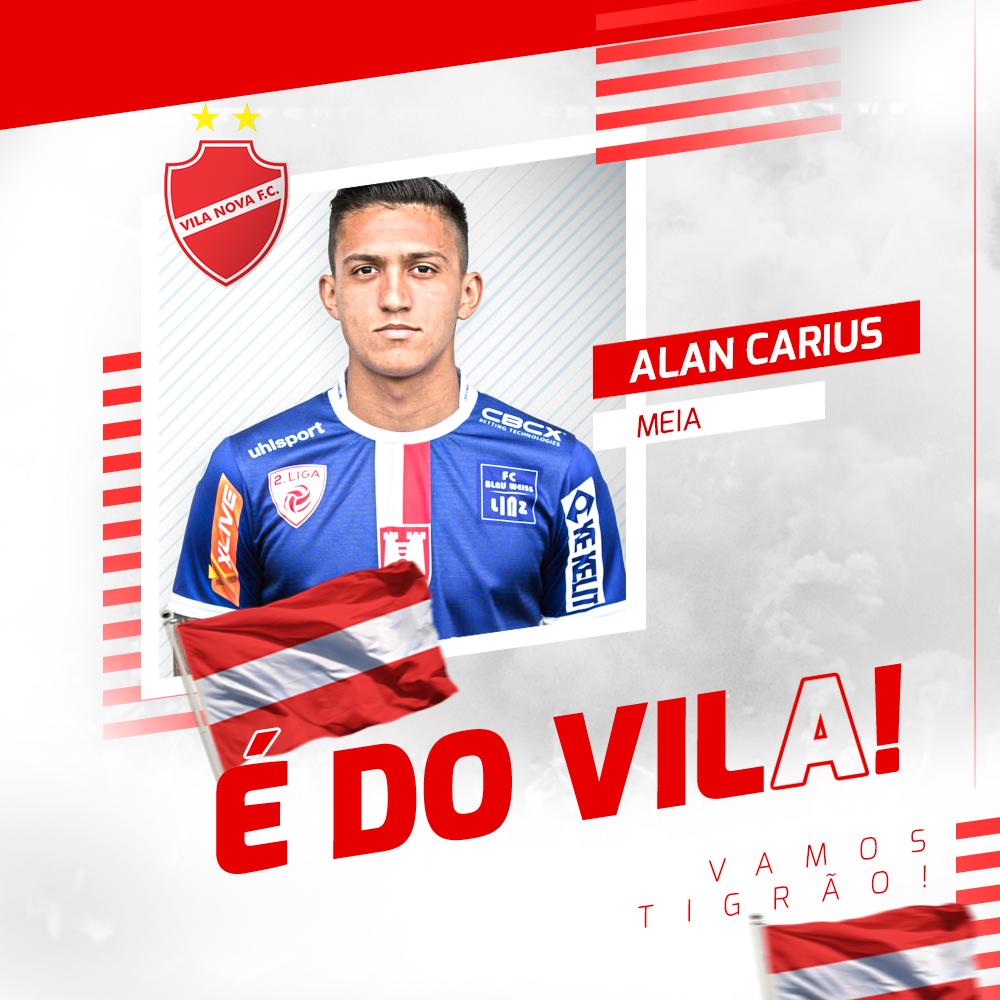 Vila Nova fecha com meia Alan Carius, que estava no futebol austríaco ...