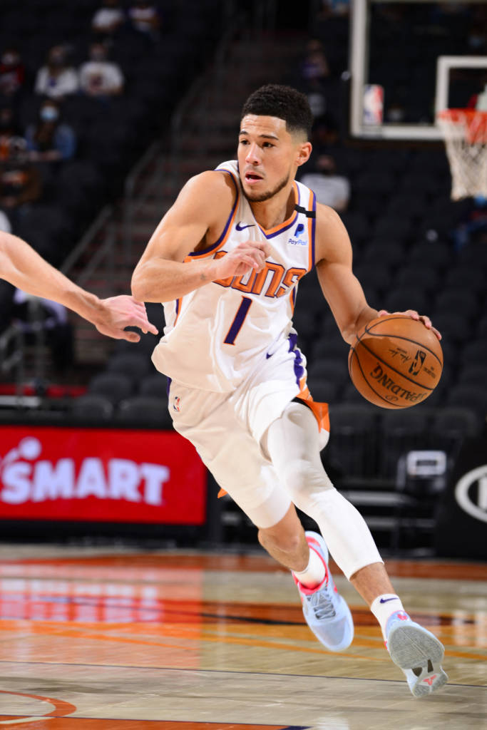 Devin Booker vai substituir lesionado Anthony Davis no All-Star Game da ...