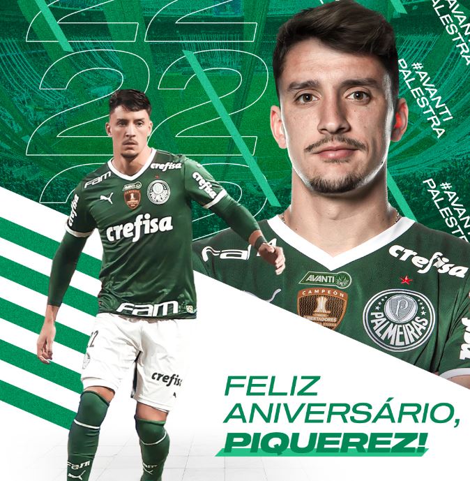 Piquerez completa 24 anos e Palmeiras manda recado nas redes sociais ...