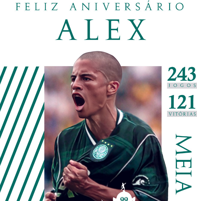 Ex-meia Alex completa 45 anos e Palmeiras parabeniza ídolo - Gazeta ...