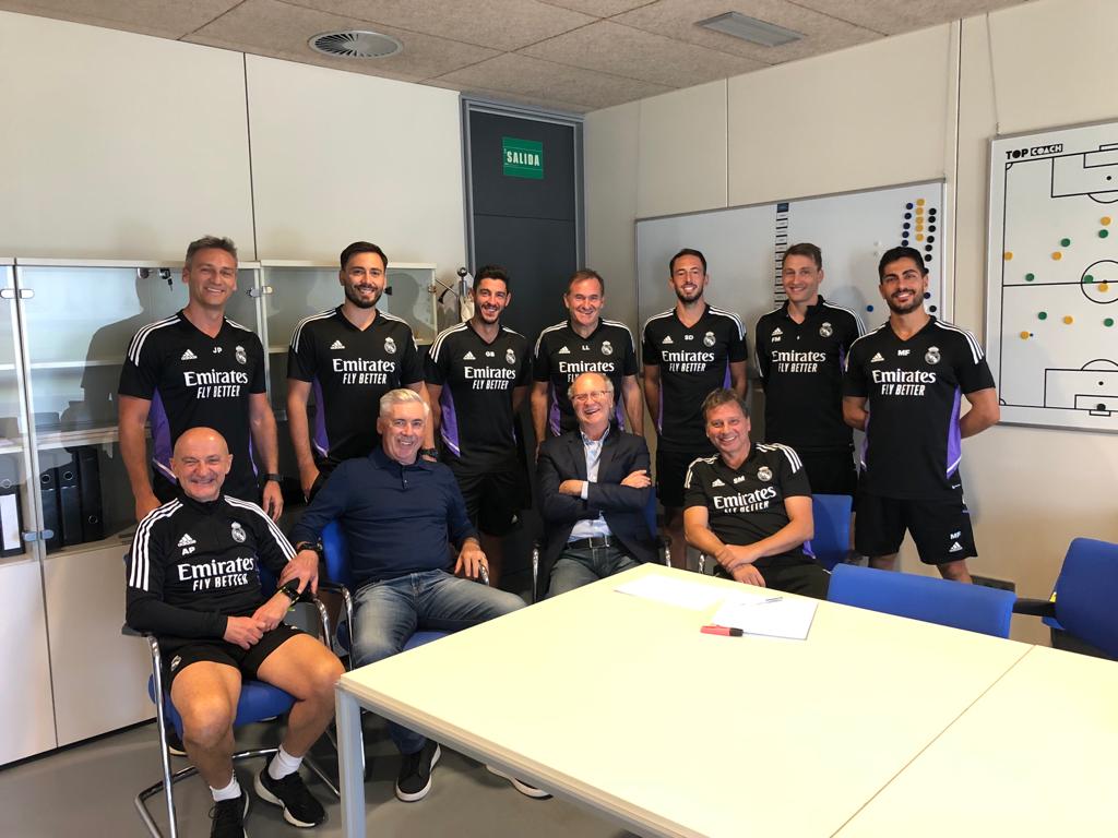 Falcão se encontra com Ancelotti no Real Madrid - Gazeta Esportiva