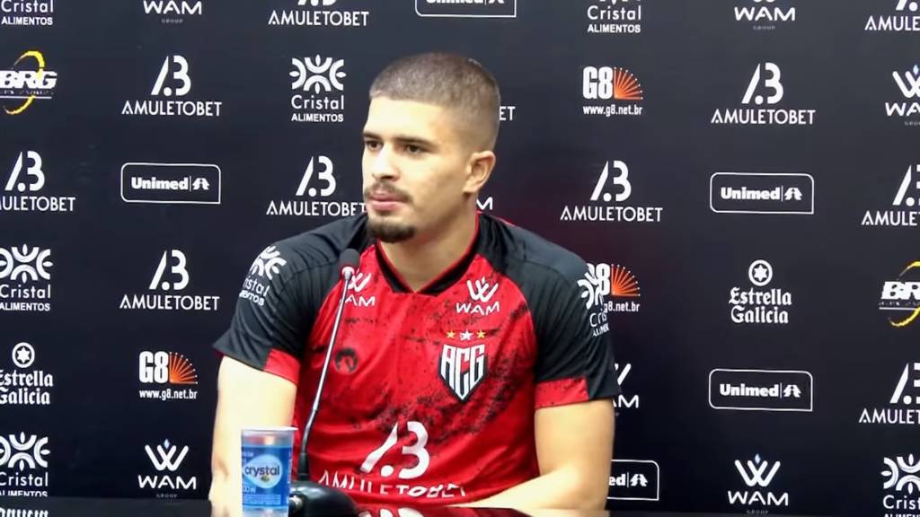 Lucas Gazal projeta partida do Atlético-GO contra o líder Palmeiras ...