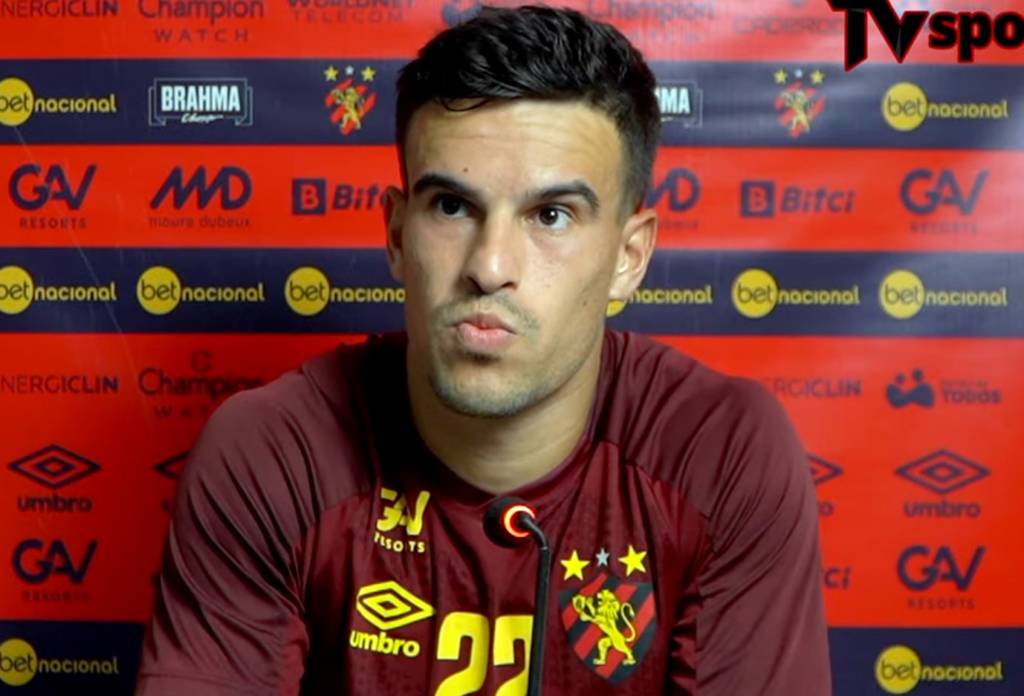 Facundo Labandeira comemora seu primeiro gol na temporada pelo Sport ...