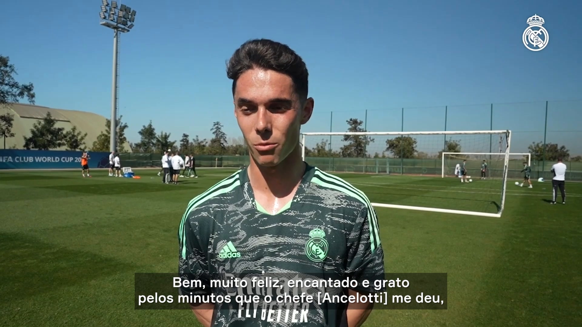 Arribas celebra primeiro gol pelo time principal do Real Madrid ...