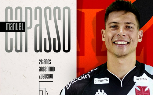 Vasco anuncia zagueiro Manuel Capasso como 11º reforço para temporada ...