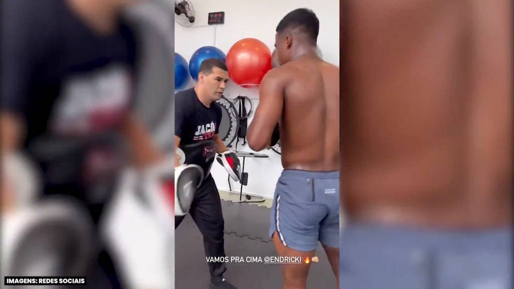 Endrick entra ‘na onda’ de companheiros de Palmeiras e treina boxe ...