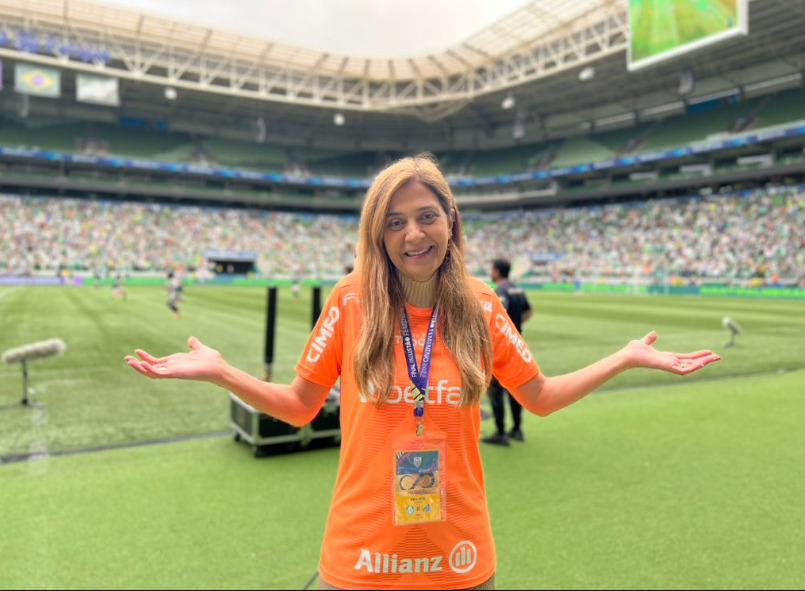 Leila Pereira se empolga em 2º gol do Palmeiras: "Dudu meu filho o que ...