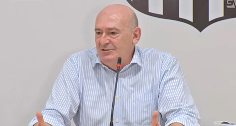 Confira entrevista coletiva do presidente Andres Rueda em Santos ...