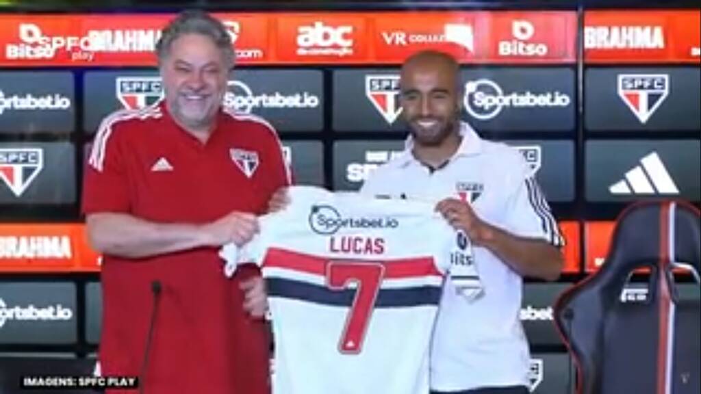 Camisa 7! Lucas é reapresentado no São Paulo, comenta influência da ...