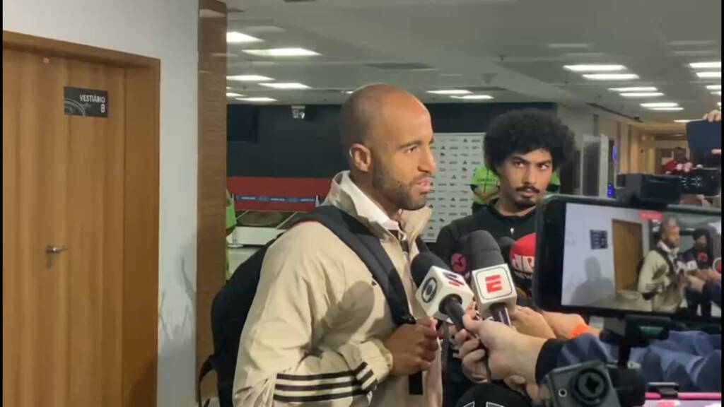 Lucas fala depois de marcar primeiro gol após reestreia pelo São Paulo ...