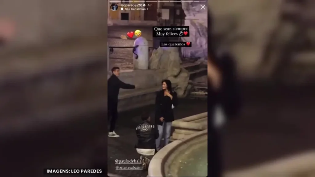 Dybala é Filmado Por Companheiro De Equipe Ao Pedir Namorada Em